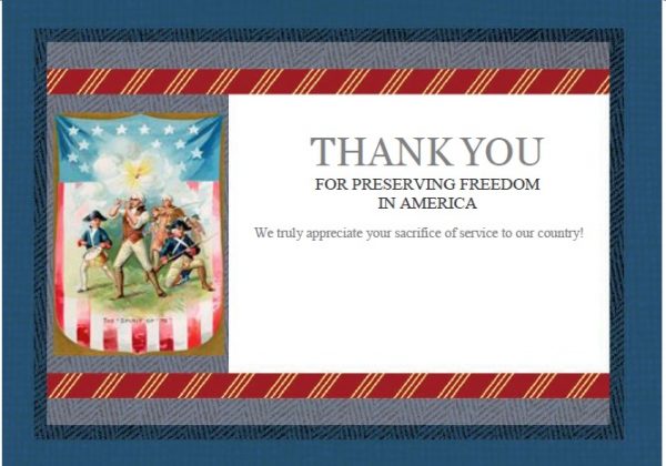 Fourth of July Thank You Card Free Printable - Rachel Wojo