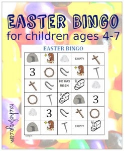 Easter Bingo Activity - Rachel Wojo