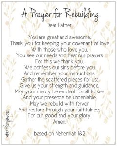 A Prayer for Rebuilding - Rachel Wojo