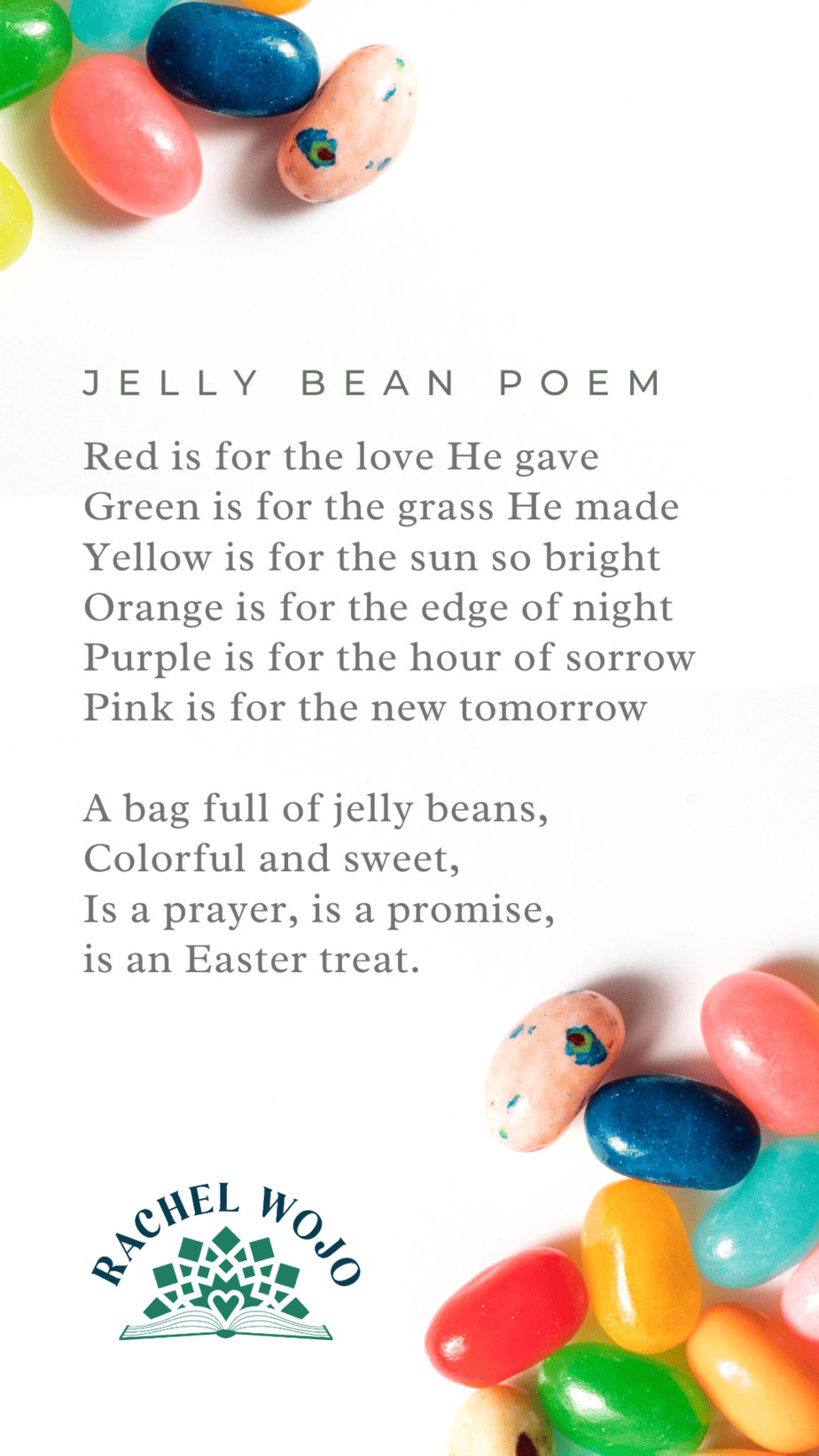 Jelly Bean Poem & Easter Gift - Rachel Wojo